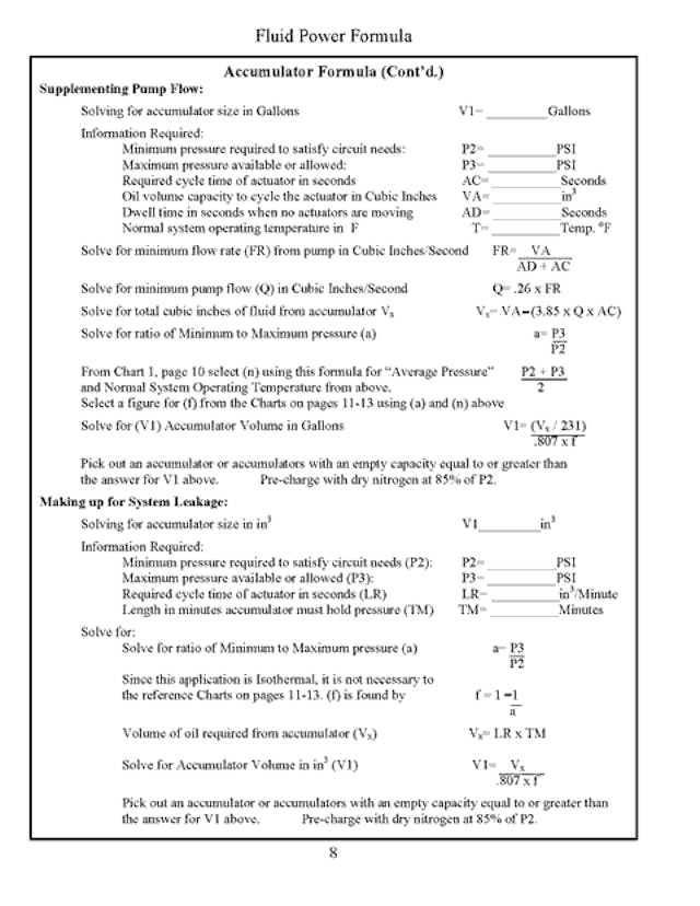 CHAPTER 22: Fluid Power Formula | Power & Motion