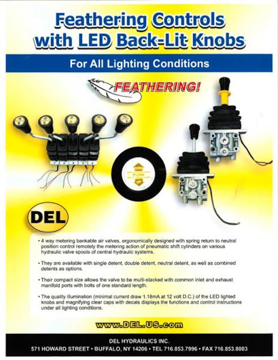 Datasheet summarizes compact four-way metering air valves | Power & Motion