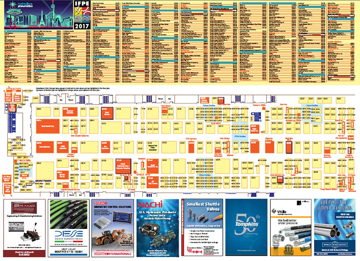 IFPE Floor Map 2017 | Power & Motion