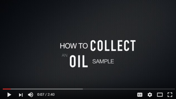 Video Shows How to Collect an Oil Sample | Power & Motion