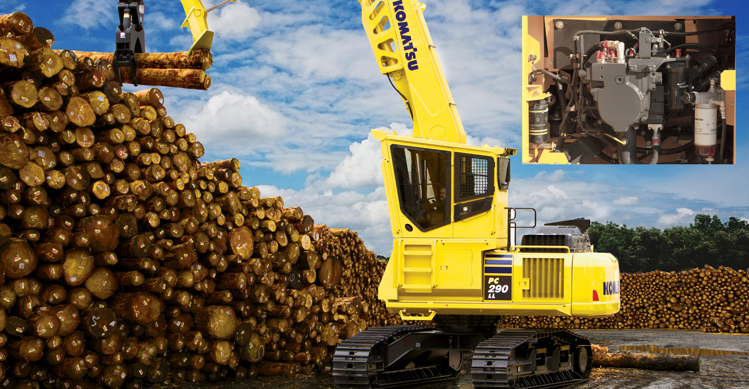Log Loader Stacked with Hydraulics | Power & Motion Tech