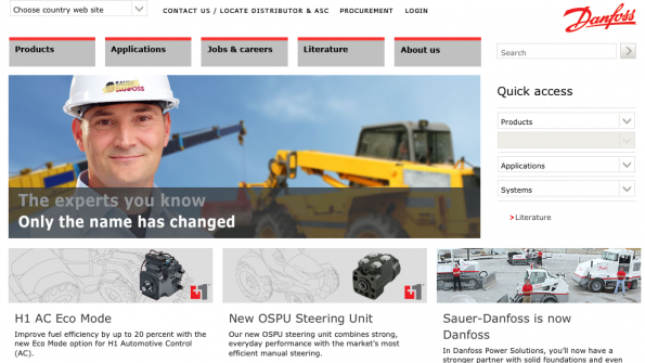 Sauer Danfoss is now Danfoss Power Solutions | Power & Motion