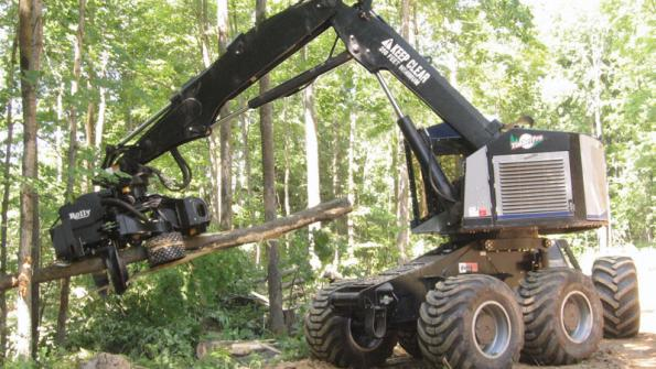 Tree harvester uses IQAN for sophisticated electrohydraulic control ...